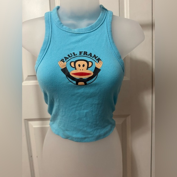 Forever 21 | Tops | Paul Frank Blue Fitted Crop Tank Top | Poshmark